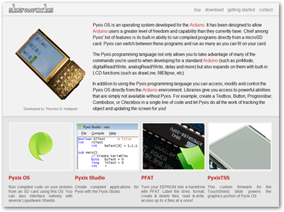 Antipasto Hardware Blog: Pyxis OS for Arduino Portable Megapalm: A Journey